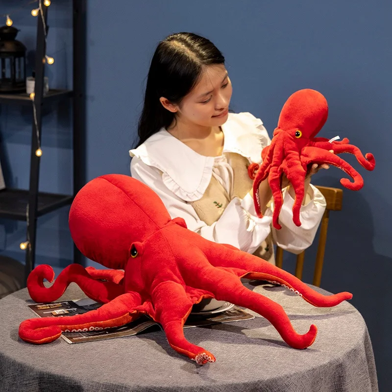 40cm 75cm Lifelike Octopus Plush Toy Stuffed Simulation Sea Animal ...
