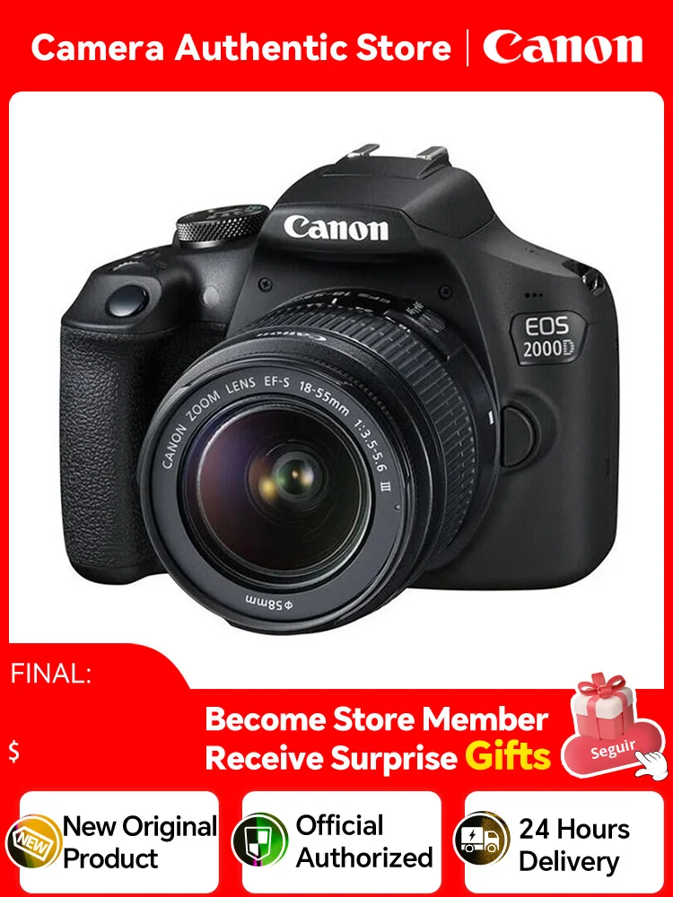 Canon-EOS-2000D-APS-C-Entry-level-DSLR-Digital-Camera-With-18-55-MM-F3 ...