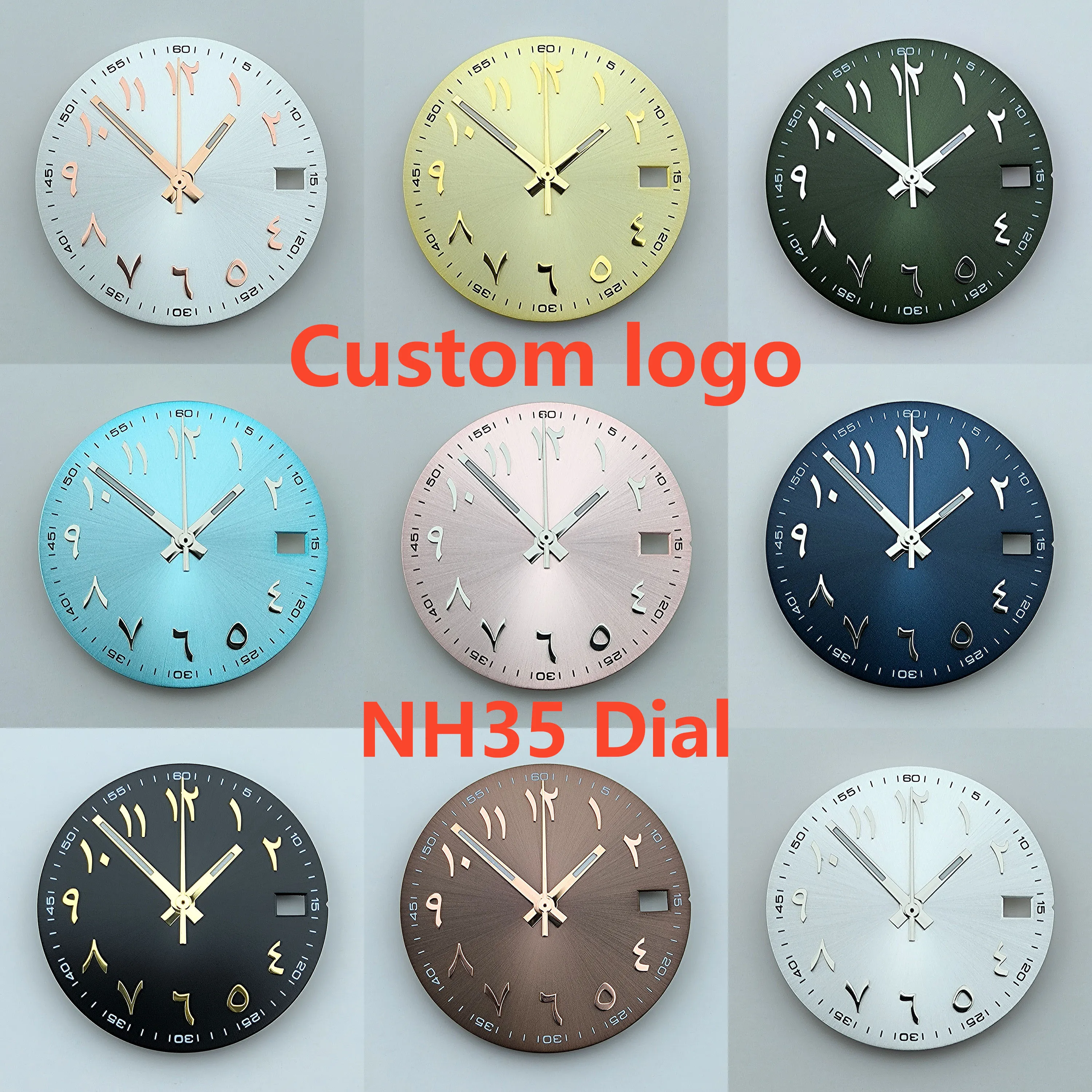 NH35-dial-Custom-logo-28-5mm-Arabic-numerals-dial-No-luminous-suitable ...