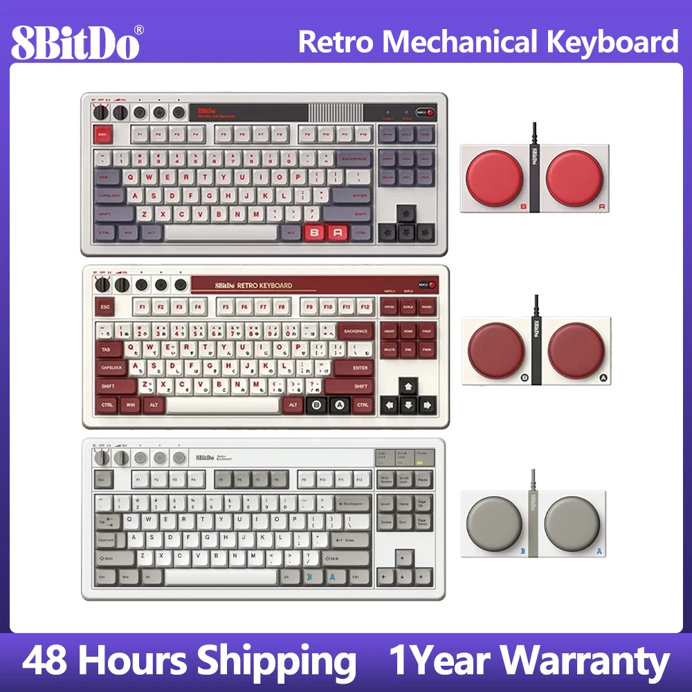 8BitDo-Retro-Mechanical-Keyboard-Compact-Design-Enhanced-Gaming ...
