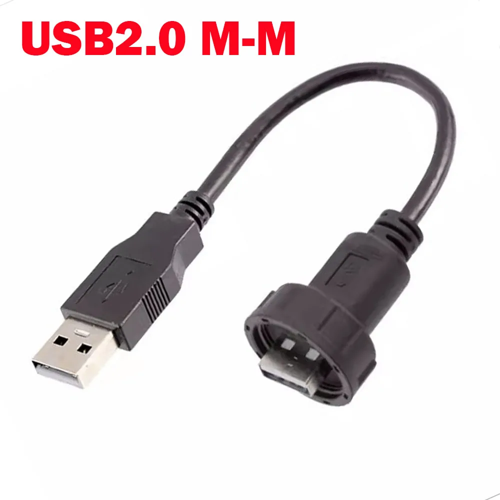 50pcs-Lot-Waterproof-USB2-0-Plug-with-Cable-0-5M-IP67-Plastic-PCB-Board ...