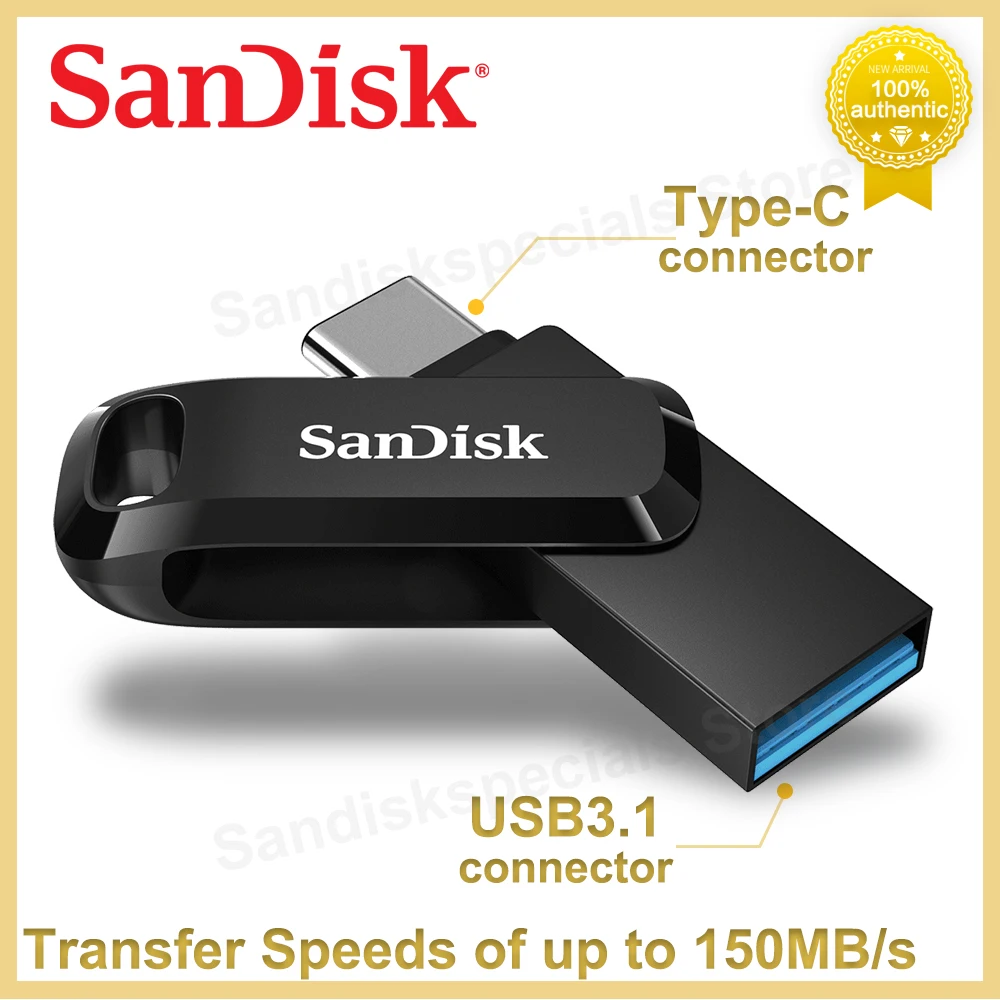 SanDisk unidad Flash OTG Ultra Dual, Pendrive tipo C con USB 3,1, 32GB, 64GB, 128GB, 256GB, para ...