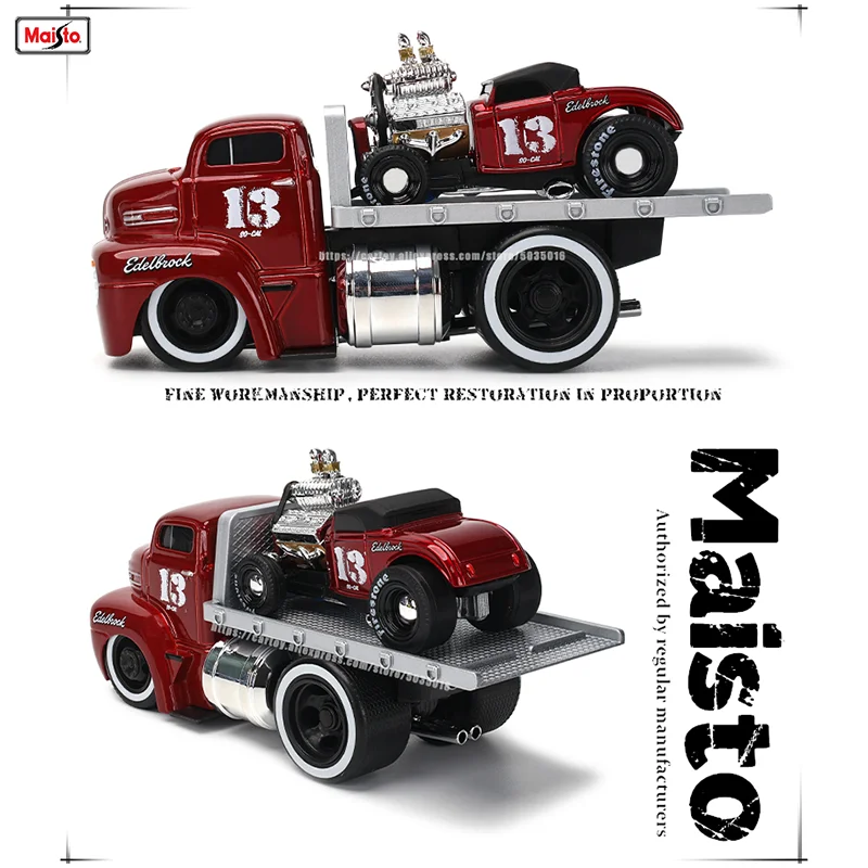 Maisto 1:64 New style Chevrolet Ford transport truck combination pallet ...