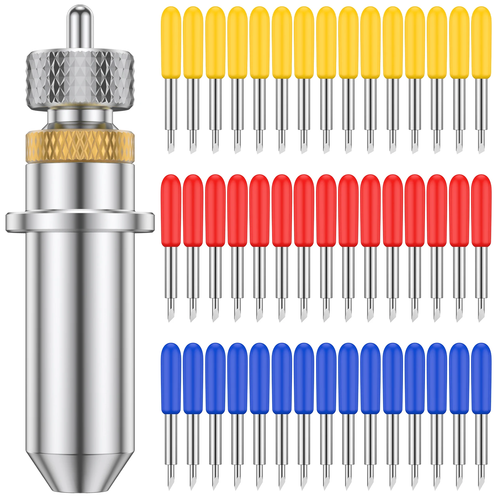 46Pcs-Vinyl-Cutter-Blades-30-45-60-Carbide-Plotter-Cutting-Blades-with ...