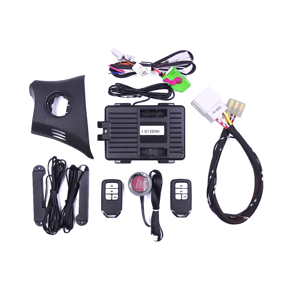 For Honda 9th Accord Add Push Button Start Stop Car Alarm Phone App ...