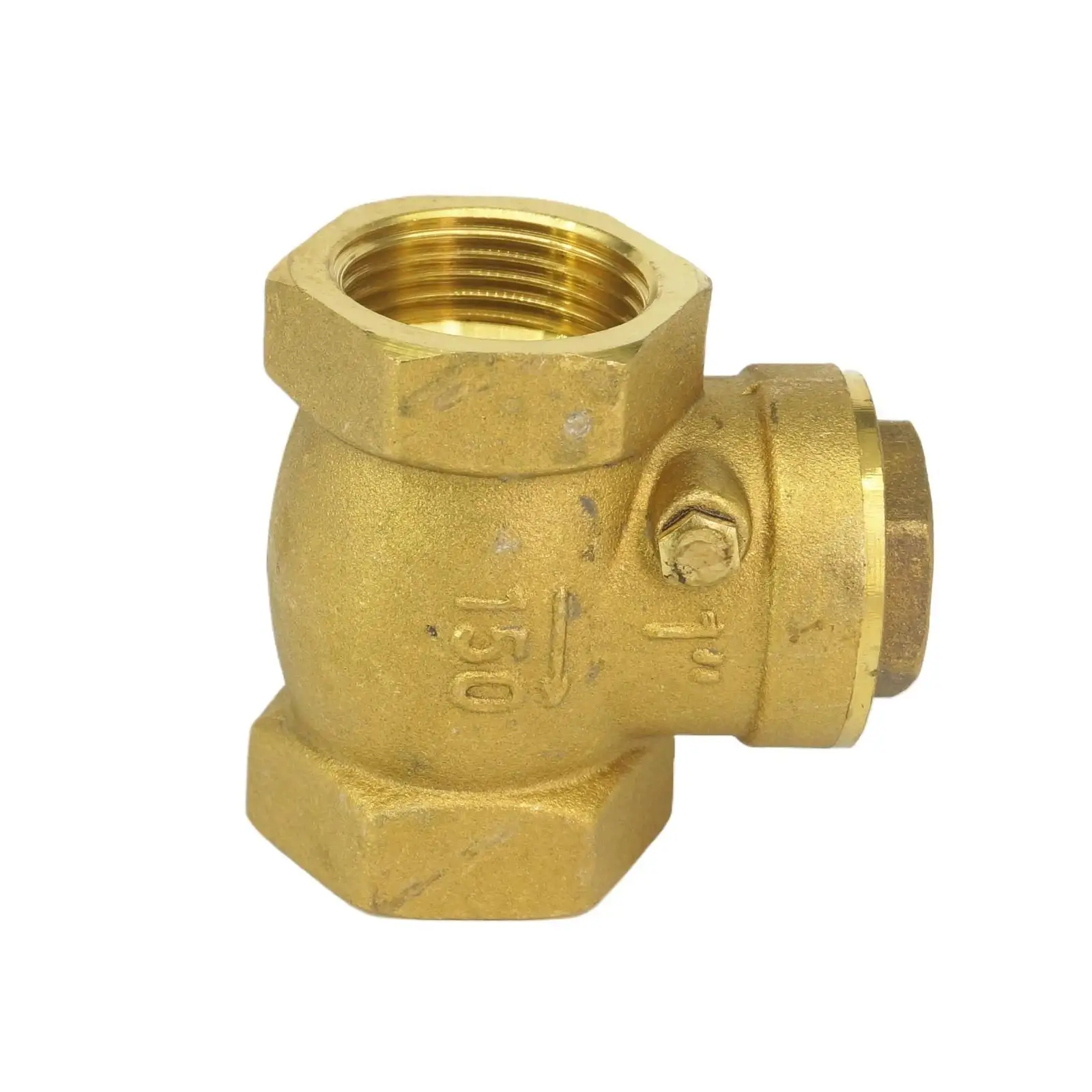 1-BSP-Female-Brass-Swing-Check-Valve-One-Way-Valve-For-Water-Pipe ...