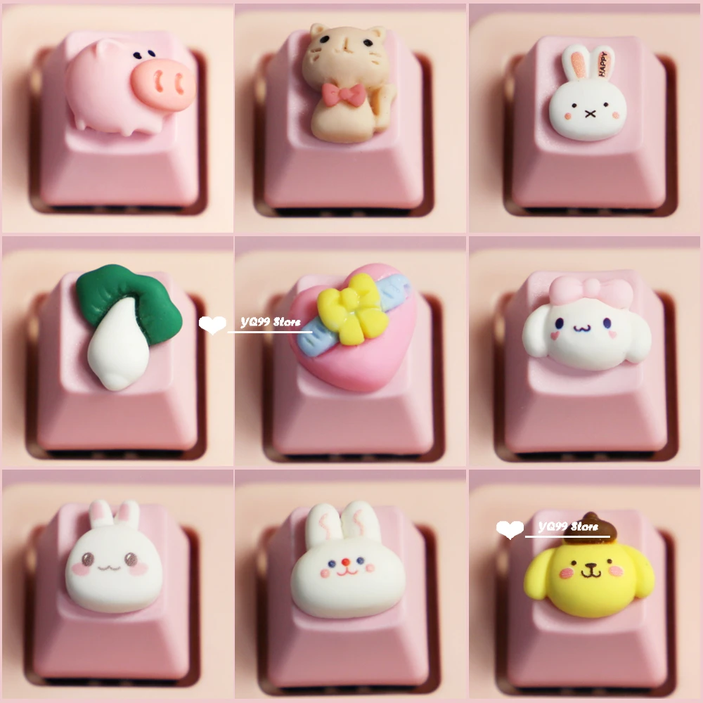 Kawaiis Accessories Gaming | Kawaii Keyboard Keycaps | Artisan Keycap ...
