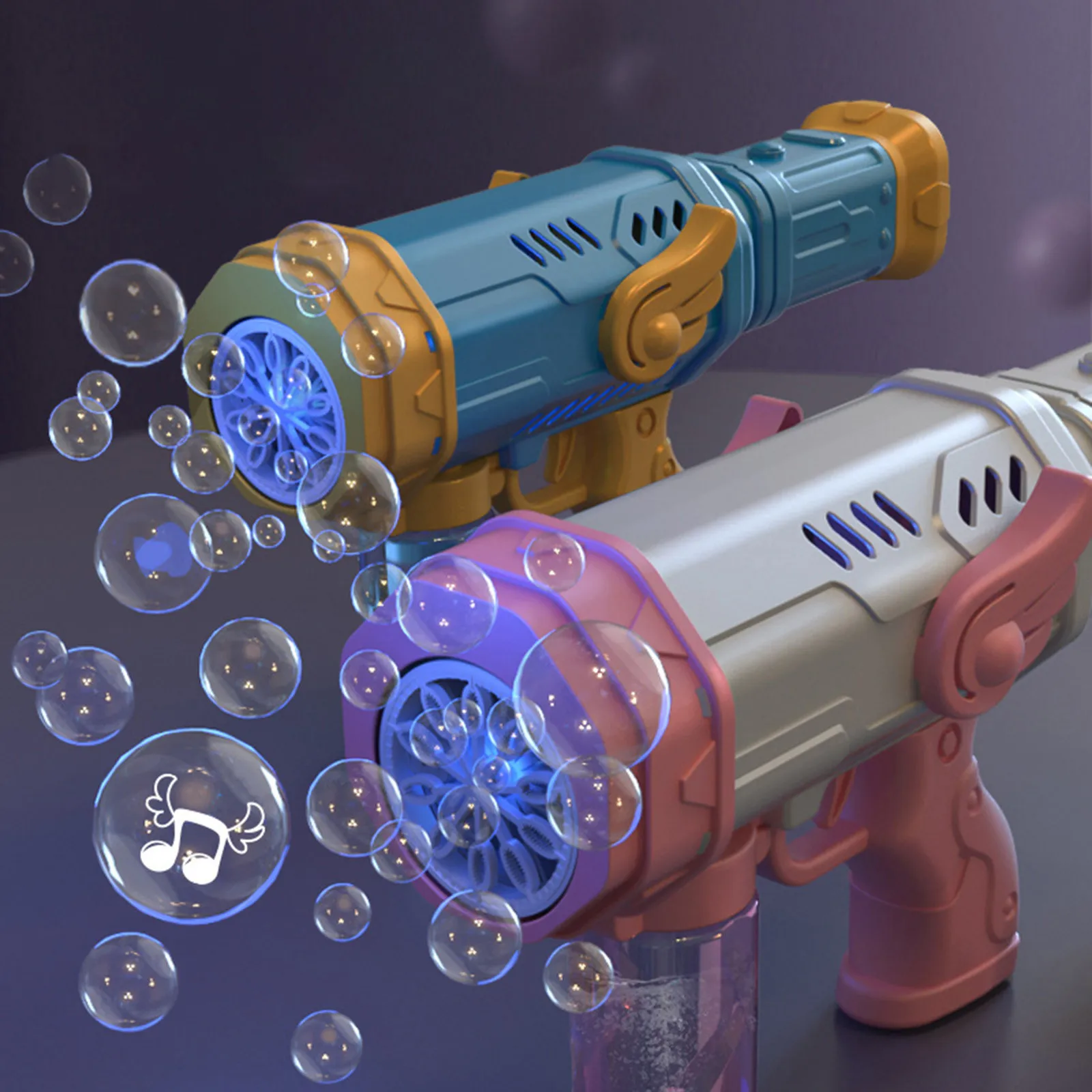 Soap-Bubbles-Gun-Rocket-32-Holes-Bubbles-Machine-Gun-Launcher-Automatic ...