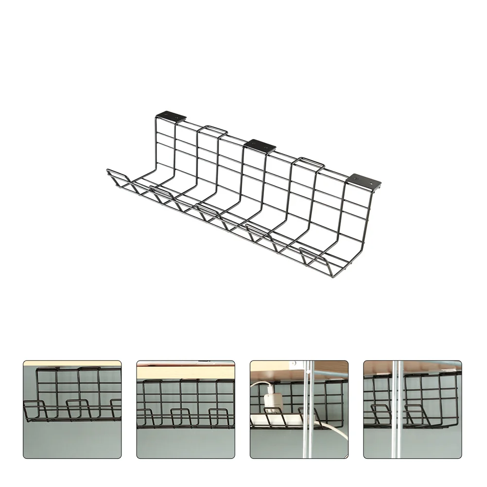 1Pc Cable Management Shelf Cable Tray Organizer Under Desk Cable Tray ...