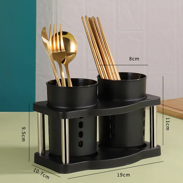 Kitchen Cutlery Holder Spoon Fork Chopstick Storage Rack Utensils ...