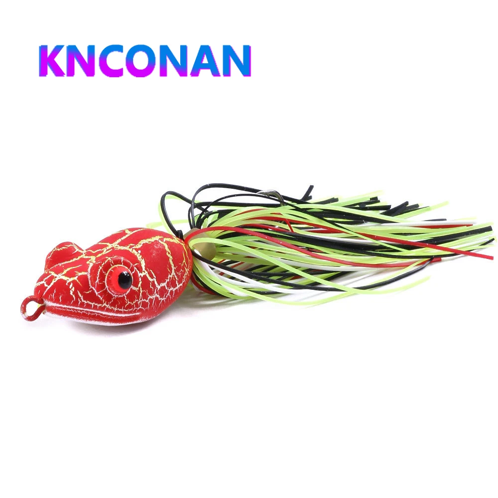 KNCONAN 100mm 9.4g Frog Lure Soft Tube Bait Plastic Hard Fishing Lure ...