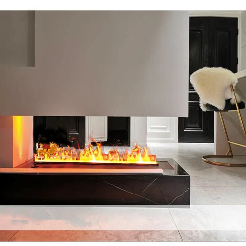5 Years Warranty 3d Water Vapor Electric Steam Fireplace Led Fire ...