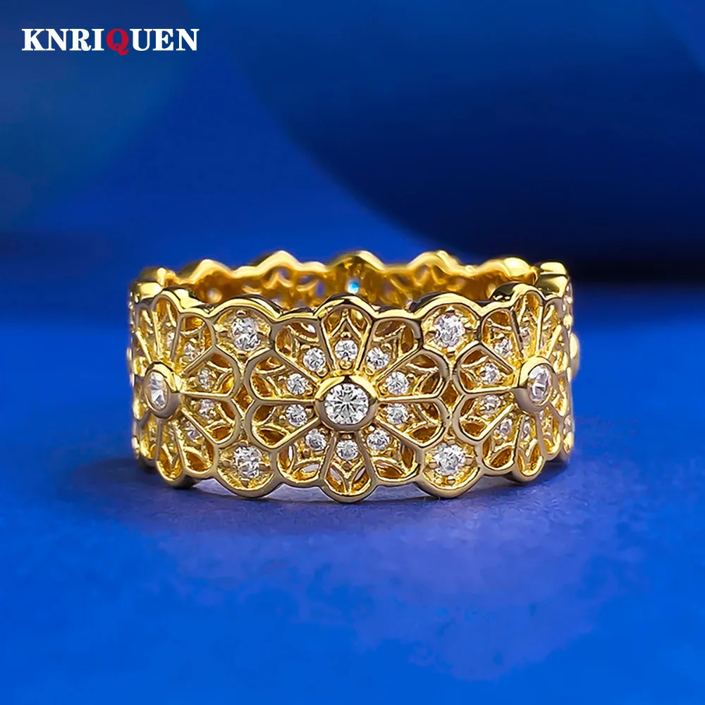 New-Arrival-18k-Gold-Plated-925-Sterling-Silver-Lab-Diamond-Hollow ...