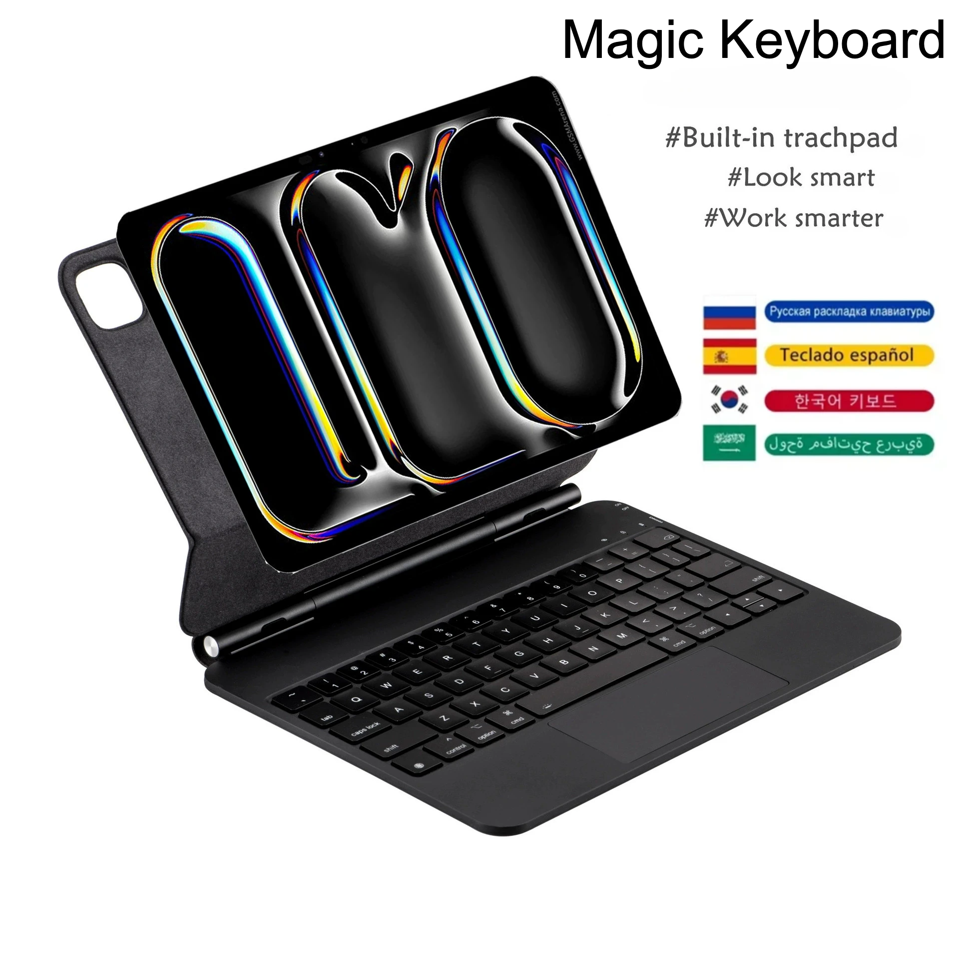 Backlit Magic Keyboard Folio Cover for IPad 11 Air11 Pro11 Pro13 2024 ...