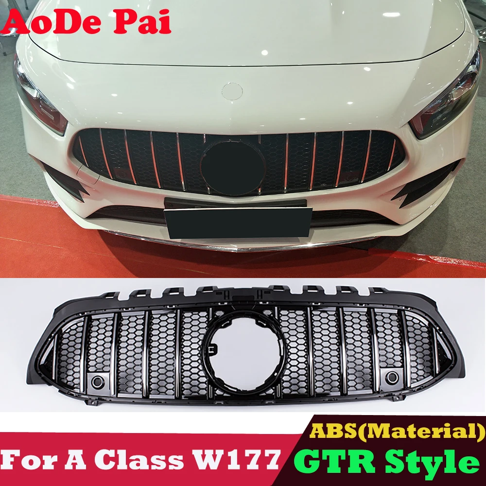 W177-V177-A180-A200-GT-Honeycomb-Bumper-Grille-for-Mercedes-Benz-A ...