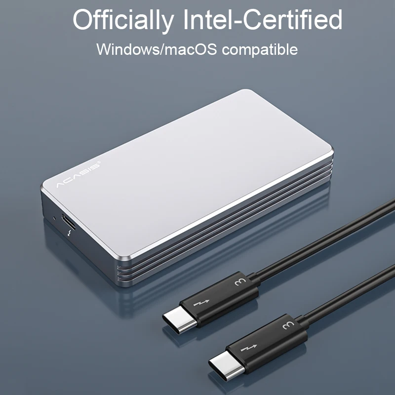 Acasis Thunderbolt 40Gbps NVME SSD Case External Hard Drive