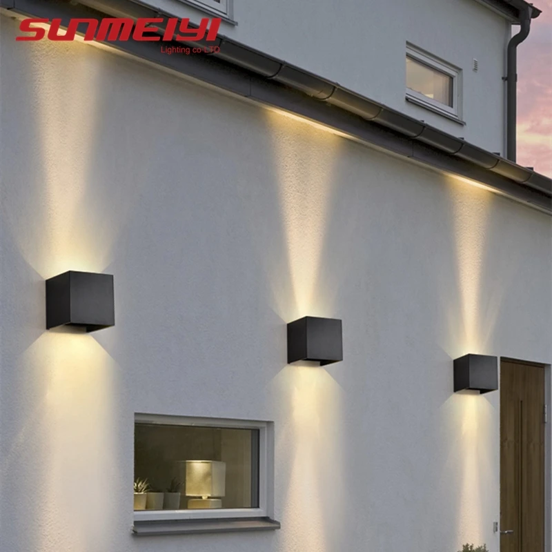 SUNMEIYI 12W LED Wall Light Outdoor Waterproof IP65 Porch Garden Wall ...