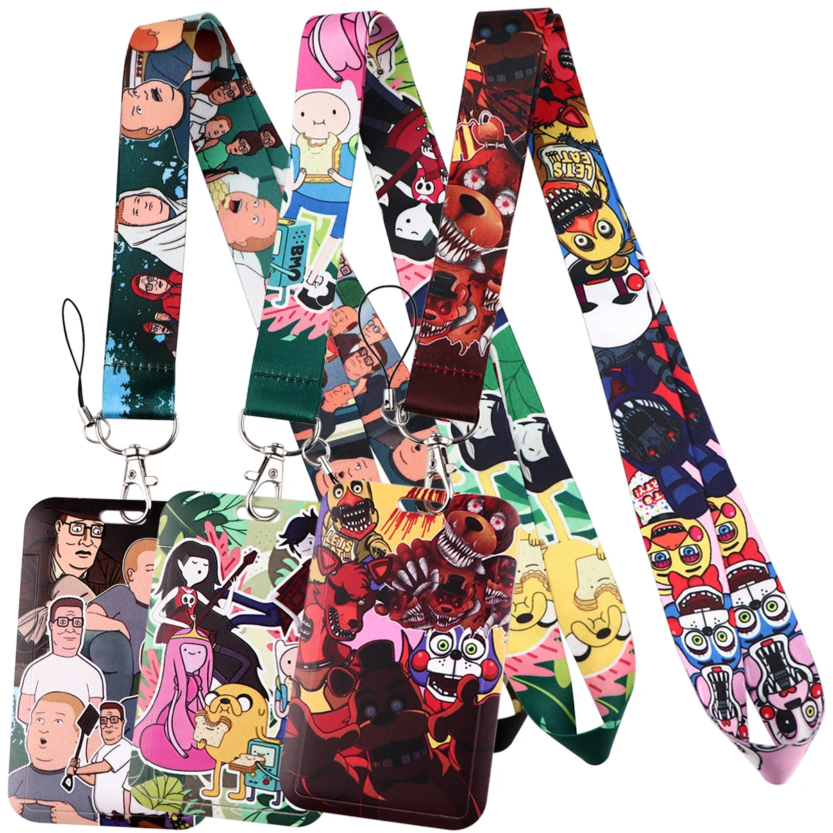 Cartoon-Characters-Card-Holder-Funny-Bears-Neck-Strap-Lanyard-ID-Card ...