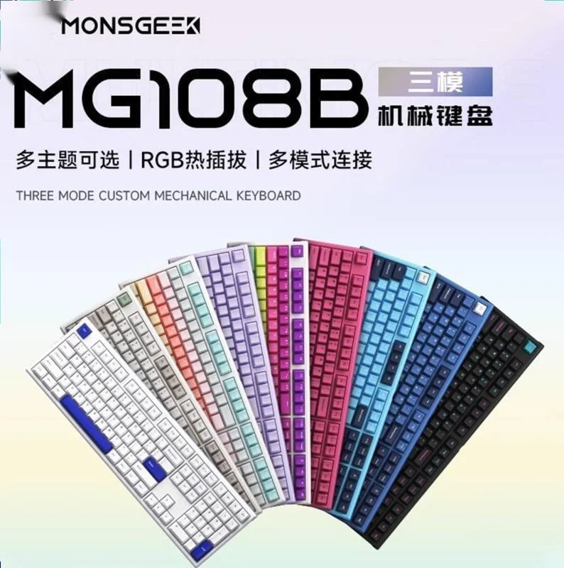 Monsgeek-Mg108b-Mechanical-Keyboard-Bluetooth-Wirelestri-Mode-Gaming ...
