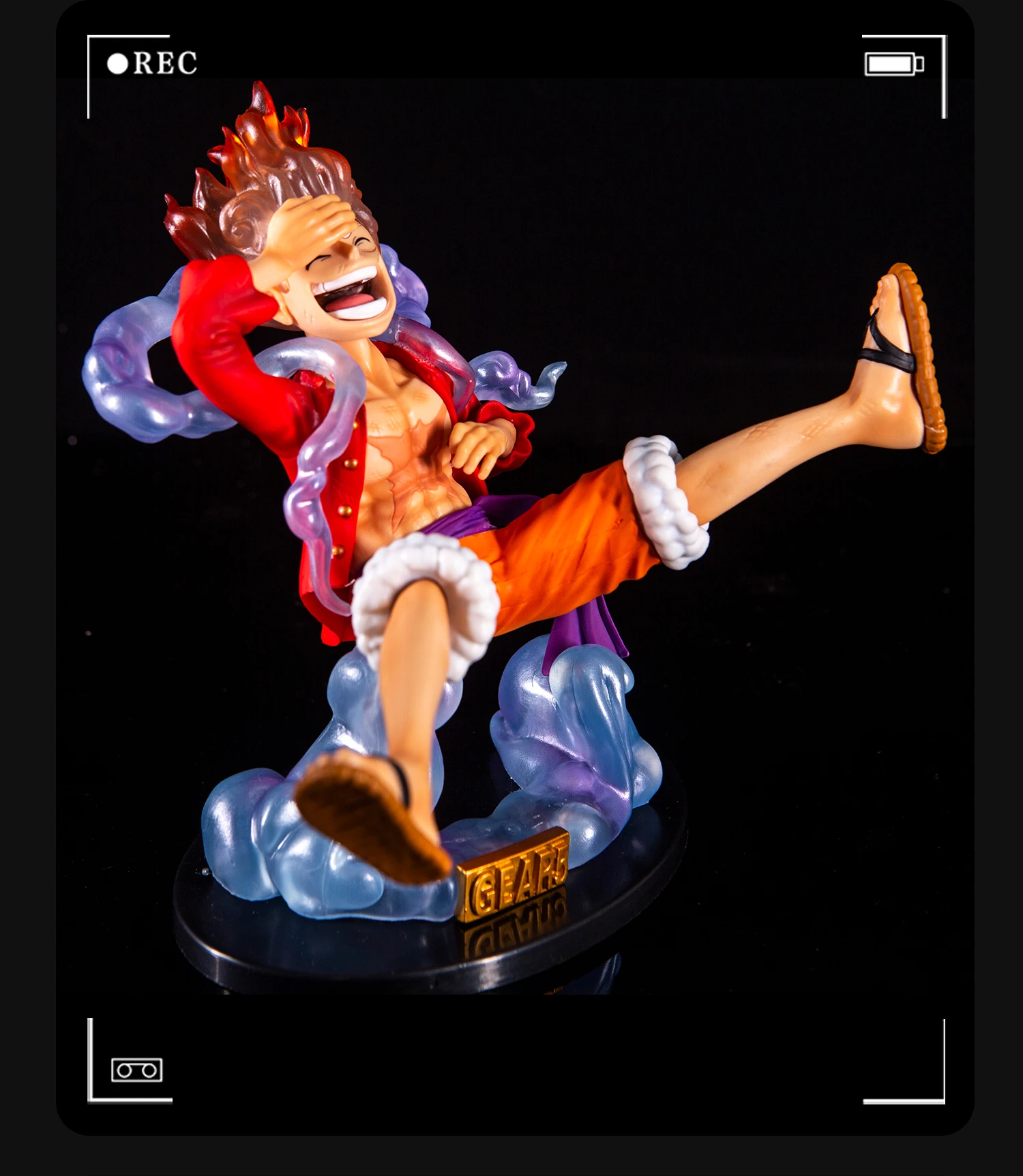 One Piece Luffy Gear 5 Figurine Sun God Nikka 19cm PVC Action Figures ...