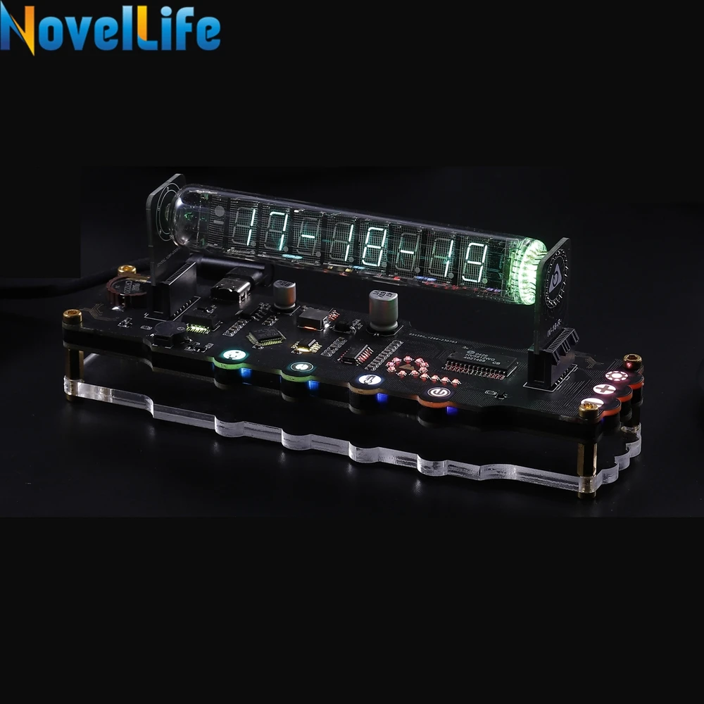 NovelLife-IV18-VFD-Nixie-Tube-Clock-Kit-Imitation-Digital-Calendar-Time ...