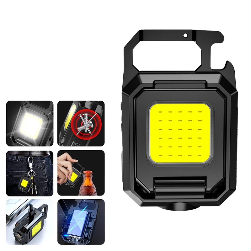 Pocket-Work-Light-1000LM-COB-LED-Mini-Keychain-Light-USB-Rechargeable ...