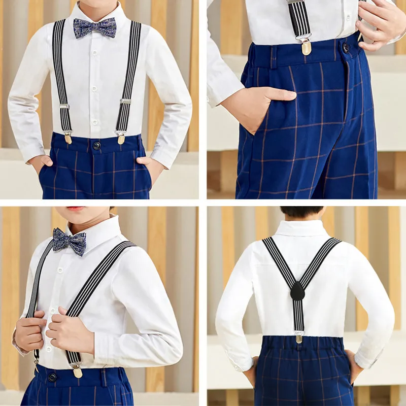 High Quality Boys Suit Shirt Overalls Kids Jumpsuits Clothes Sets Child ...