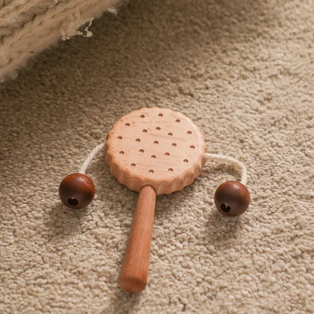 Vintage Wooden Baby Rattles