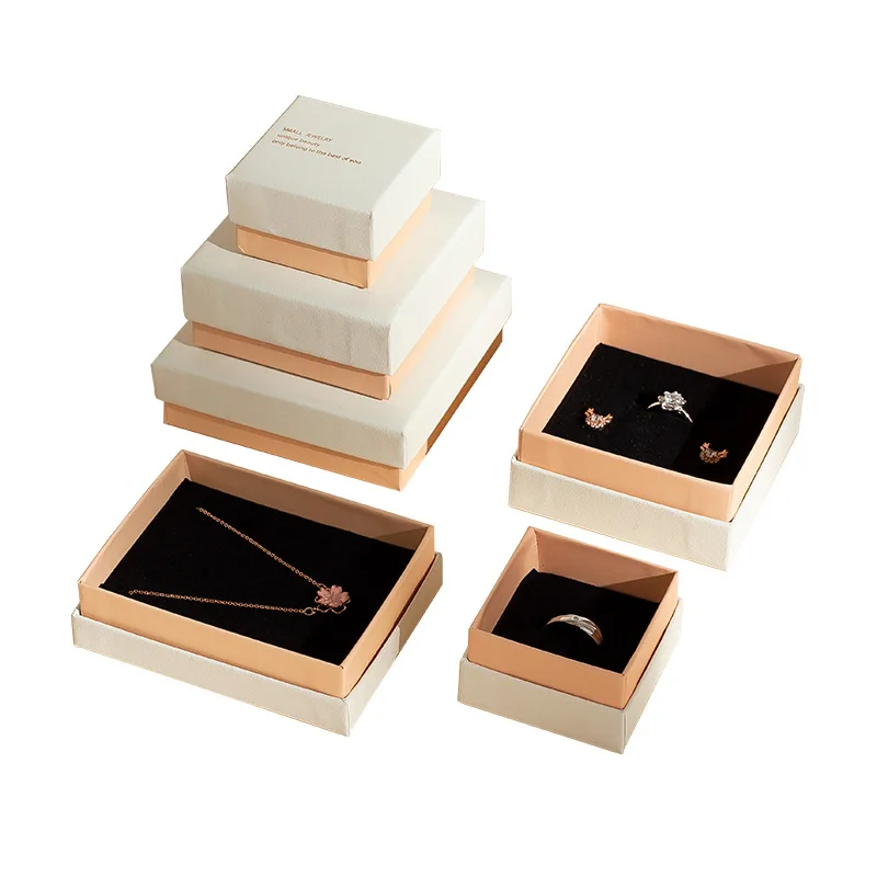 15-18-24Pcs-Cardboard-Jewelry-Box-Square-Rectangle-Snap-Cover-Necklaces ...