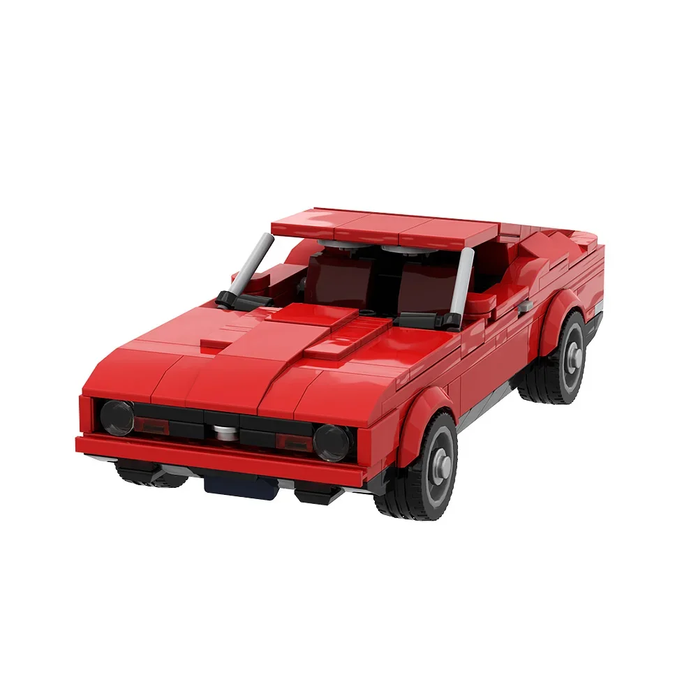Gobricks-MOC-Speed-Racing-1971-MustangS-Mach-1-Bricks-Red-Car-Model ...