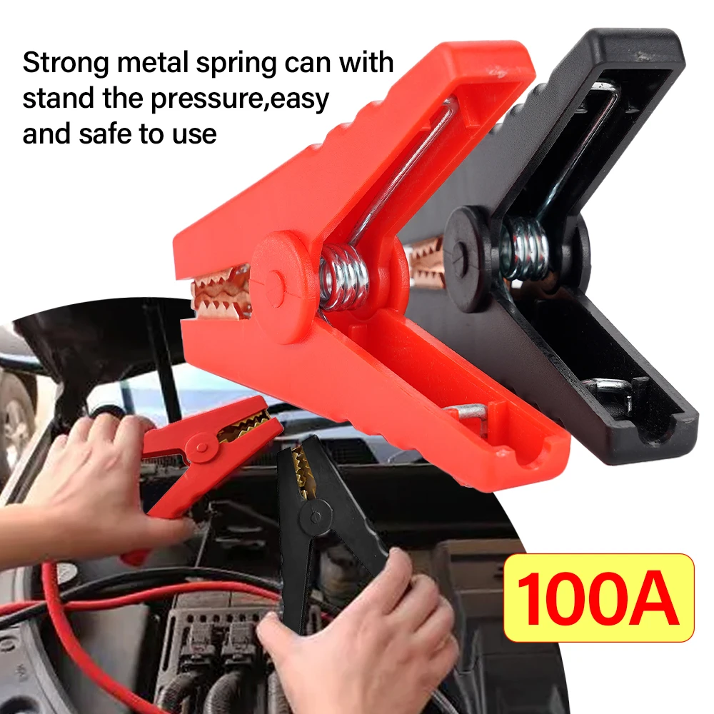 100A-Copper-Plated-Pure-Copper-Alligator-Clips-Terminal-Electrical ...