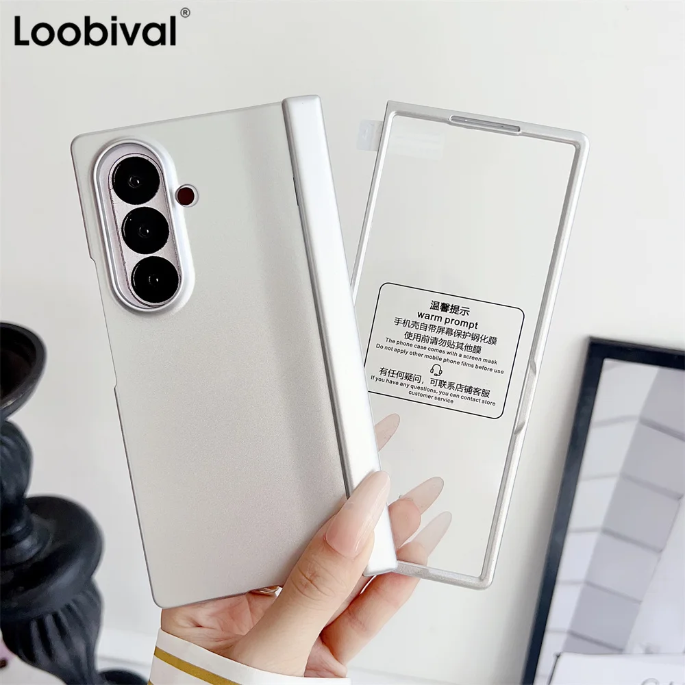 Ultra Thin Matte Spring Hinge 2 in1 Case For Samsung Galaxy Z fold 7 6 ...