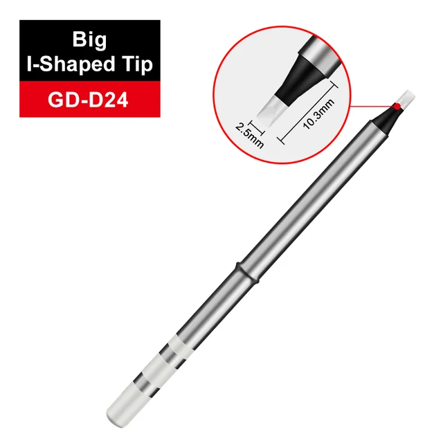 GVDA Electric Soldering Iron Tip B2 BC3 BC2 ILS K65 D24 BL K for GD300 DIY Replacement Solder ...