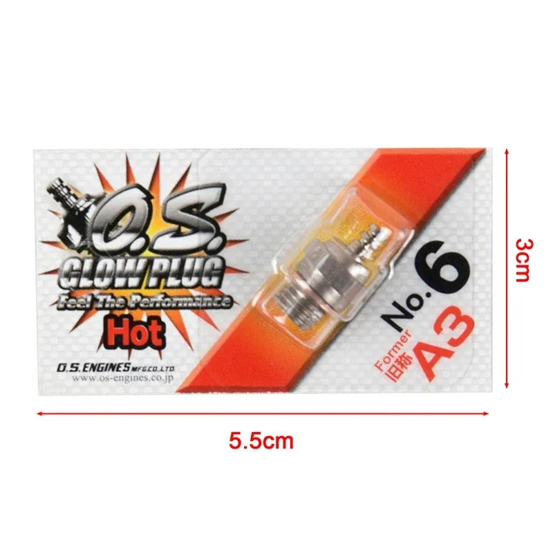 RC Parts Glow Plug OS Former A3 No.6 #6 Standard Glow Plug Spark For RC ...