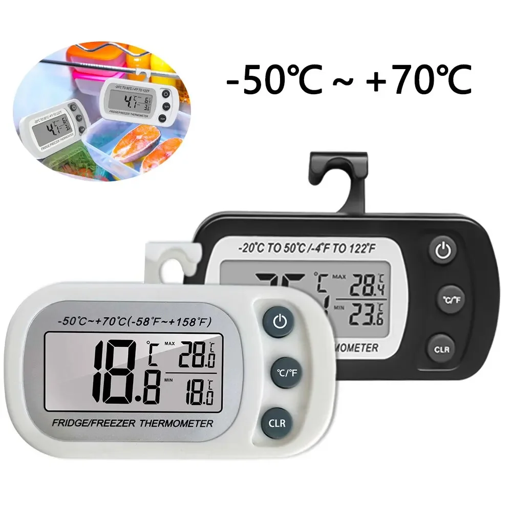 Fridge-Thermometer-With-Hook-Anti-Humidity-Refrigerator-Freezer ...