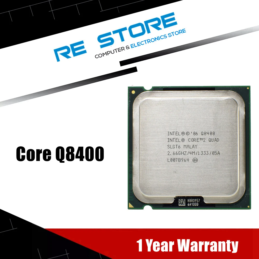 Q8400 INTEL CORE 2 QUAD CPU Processor 2.66GHz 4MB Cache FSB 1333 ...