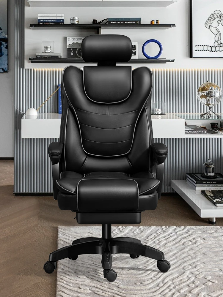 Executive-Chair-Computer-Chair-Home-Comfortable-Long-Sitting-Office ...