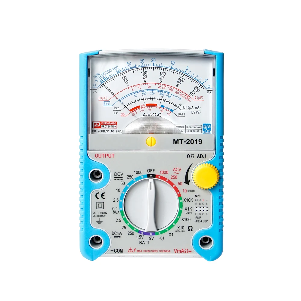 MT-2019 Protective Function Analog Multimeter Safety Standard ...