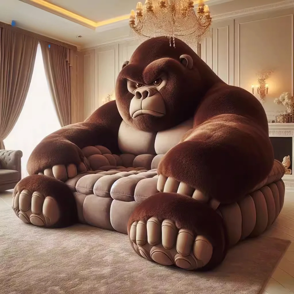 Gorilla-sofa-living-room-Internet-celebrity-King-Kong-backrest-sofa ...