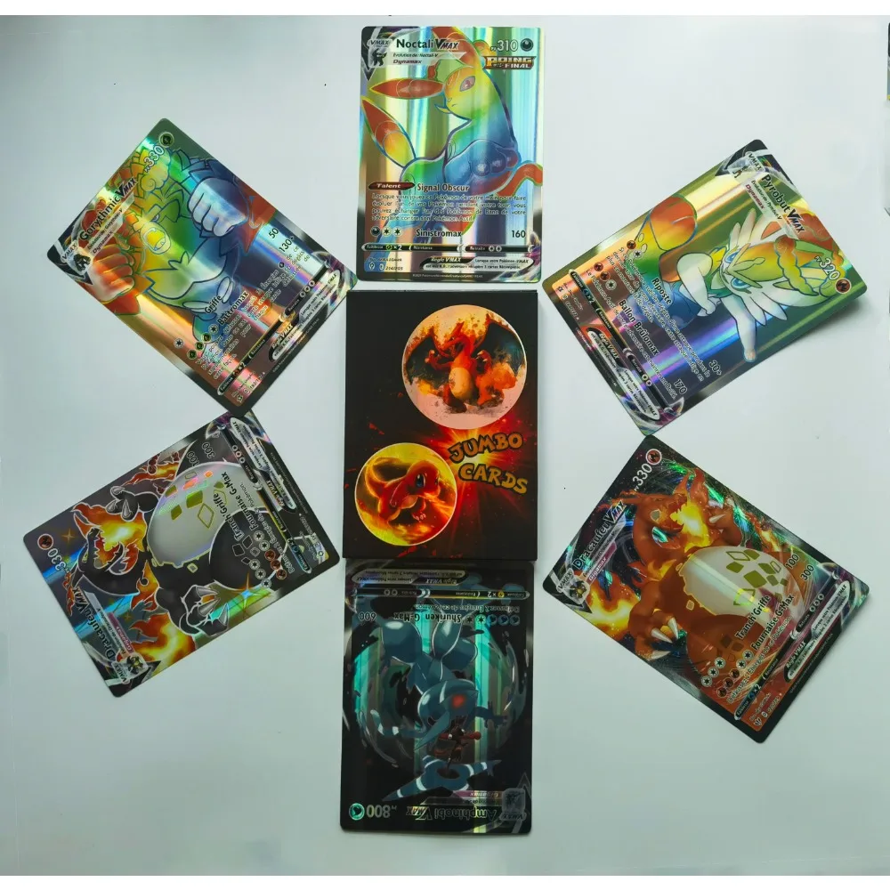 French-English-Extra-Large-Pocket-Monster-Card-30-Giant-Letter-Cards ...