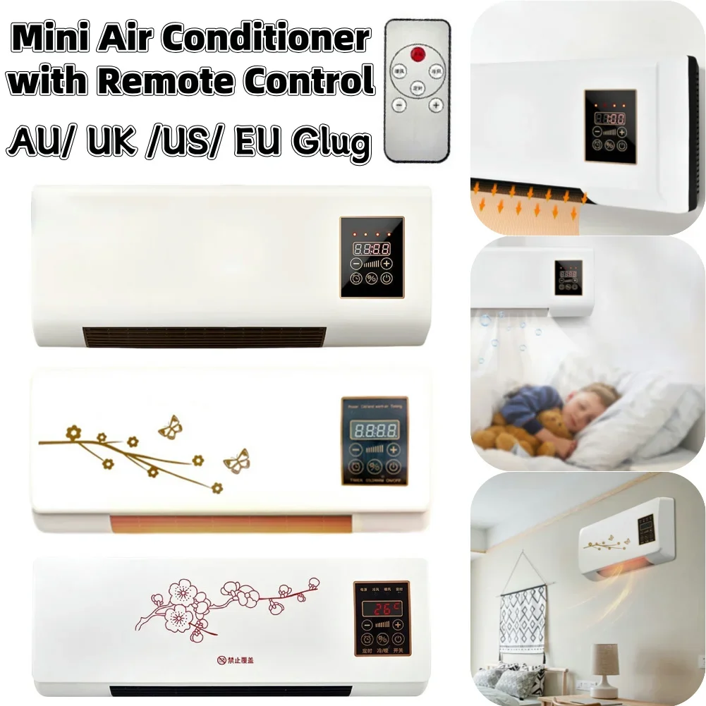 Mini-Air-Cooler-Wall-Mounted-Electric-Home-Heater-with-Remote-Control ...