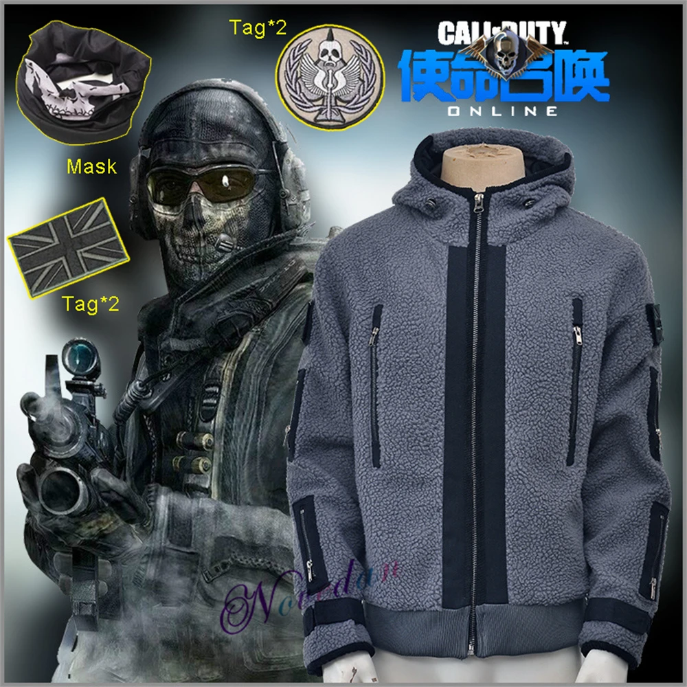 Call-of-Duty-6-Cosplay-Costume-Jacket-Tf141-Team-Uniform-Ghost-Combat ...