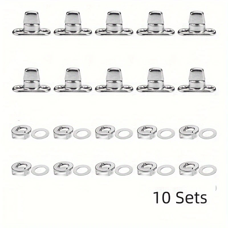 10Sets Marine Grade Twist Lock Fasteners Turn Button Eyelet And Stud ...