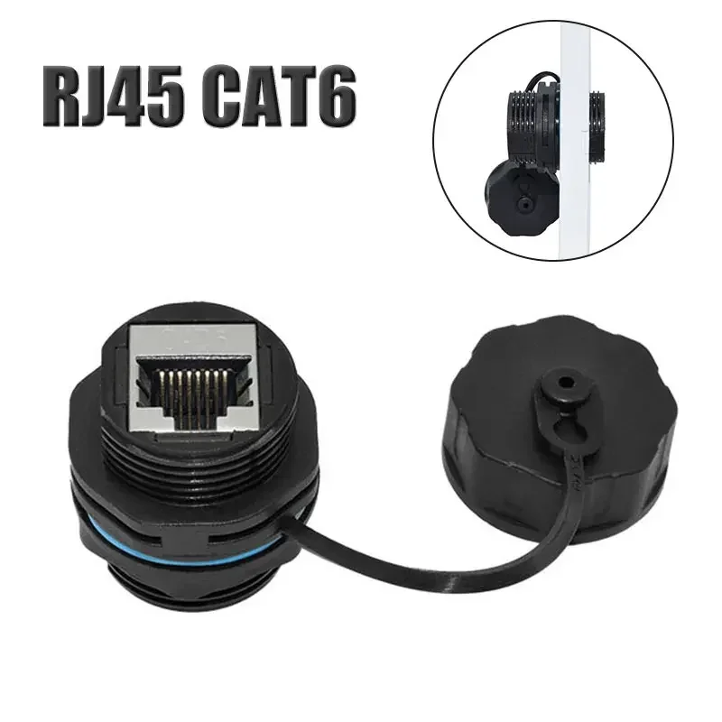 RJ45-Network-Waterproof-Connector-IP68-Shielded-Cat6A-Gigabit-Network ...