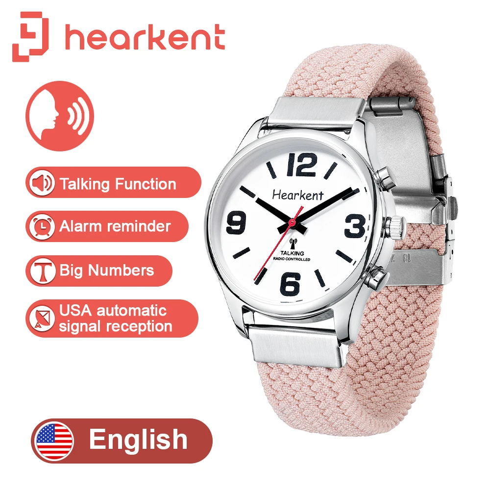 Hearkent-English-Talking-Watch-Blind-Women-Hourly-Chime-for-Visually ...