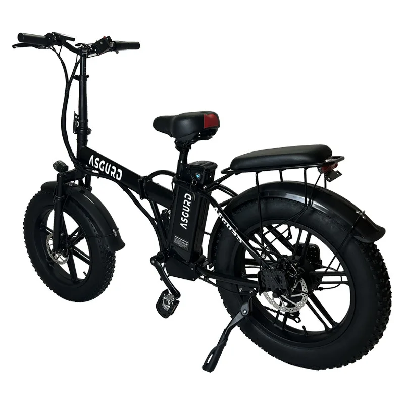 접이식전기자전거 미니전기자전거 Mtb 배터리 전동 접이식 오프로드 팻 타이어 스노우 전기 자전거 티몬