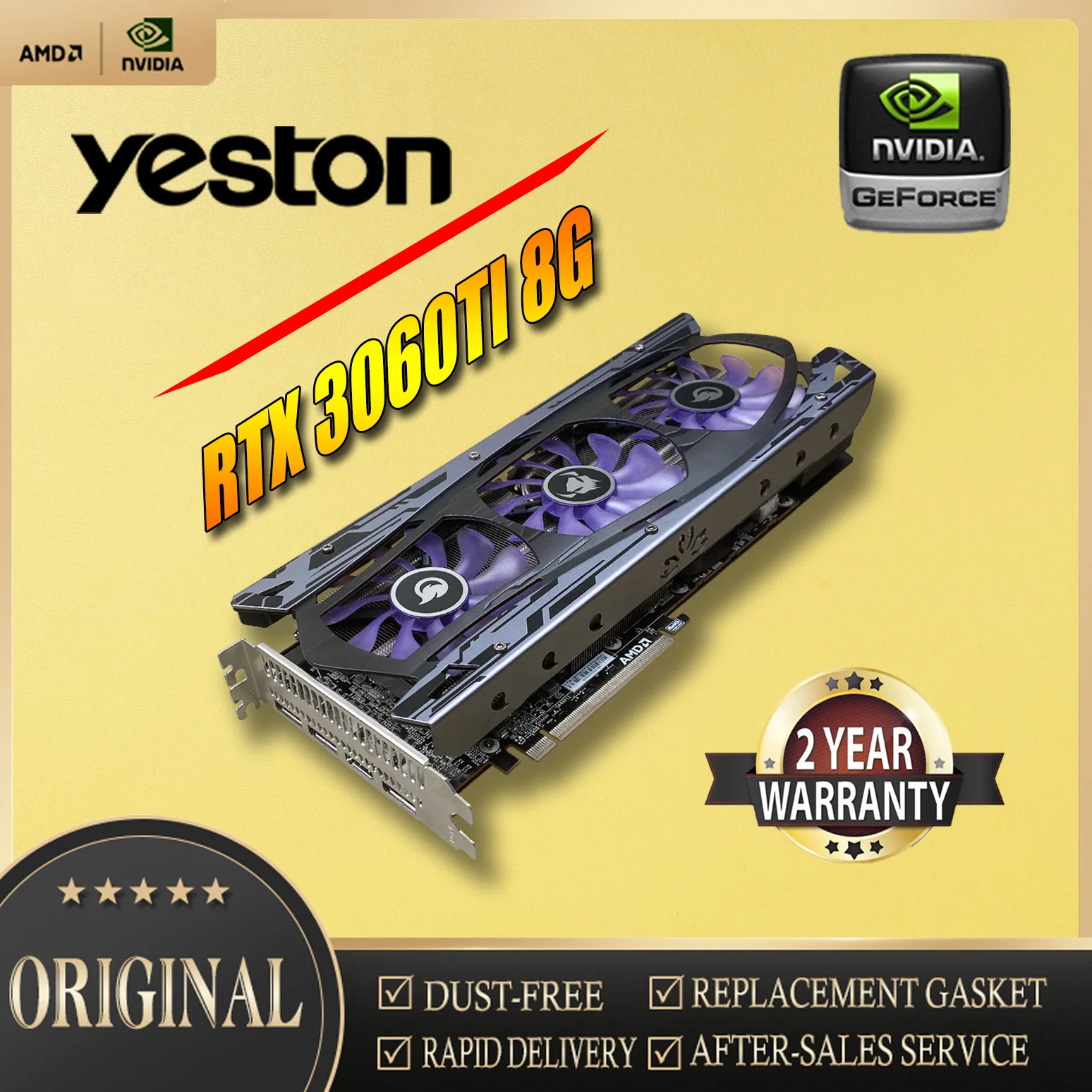 YESTON-NVIDIA-Graphics-Cards-RTX3060TI-8G-8nm-192bit-GDDR6-PCIE4-0X16 ...