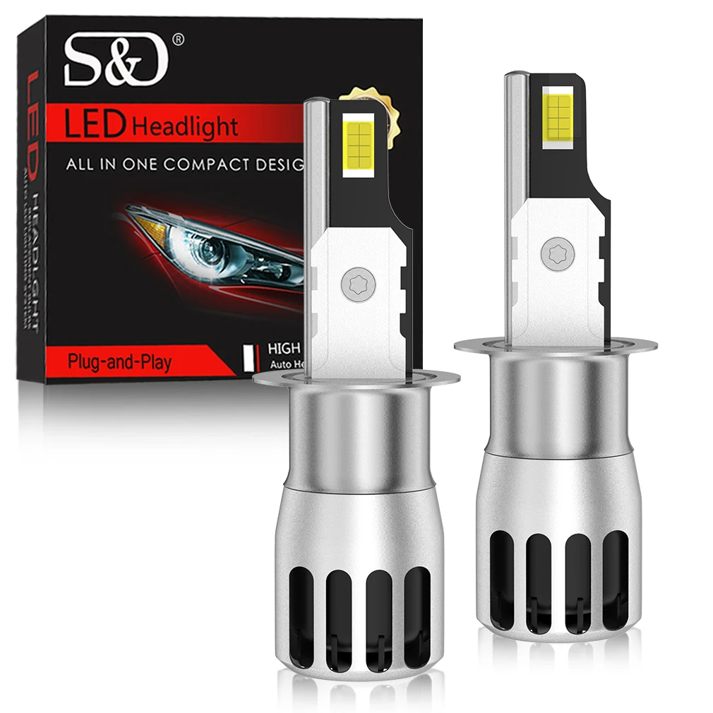 30000LM-H1-LED-Bulb-Headlight-Lamps-Canbus-H3-Mini-CSP-With-Copper-Tube ...