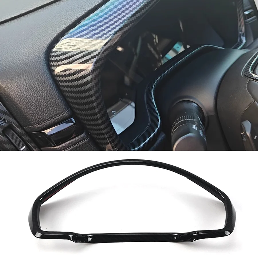 Carbon-Fiber-Dashboard-Instrument-Panel-Frame-Cover-Car-Interior ...