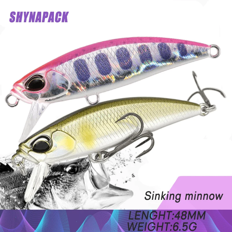 2023 new 48mm 6.5g Top Hard Fishing Lures Minnow quality Baits Wobblers ...